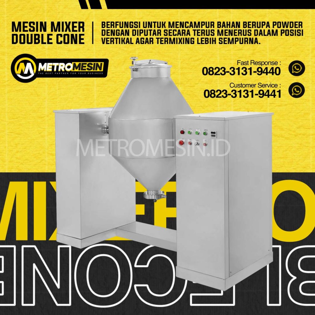 Mesin Double Cone Mixer - Metro Mesin